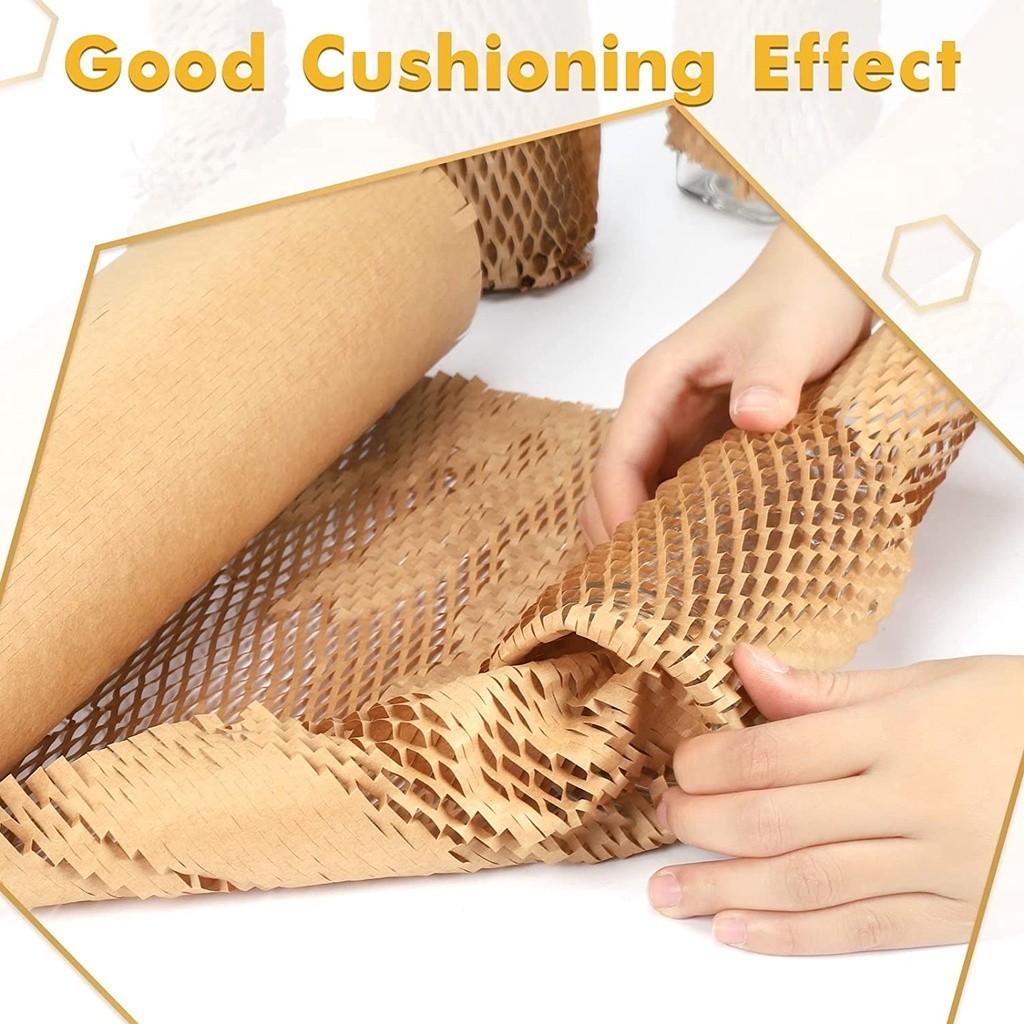 50m Honeycomb Paper Wrap Honeycomb Wrapper Kraft Paper Gift Box Wrapper ...