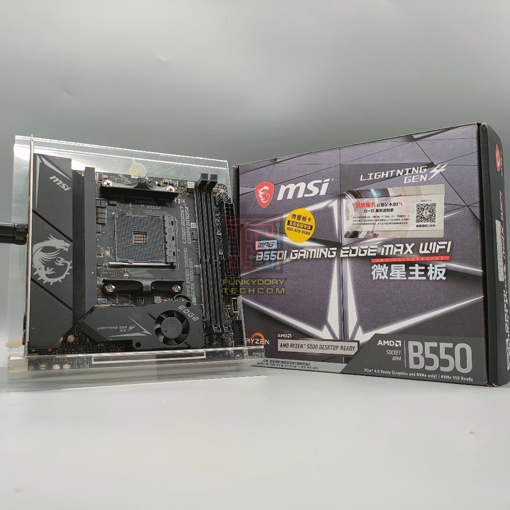 MSI MPG B550I GAMING EDGE MAX WIFI Mini ITX AM4 Motherboard | Shopee Malaysia