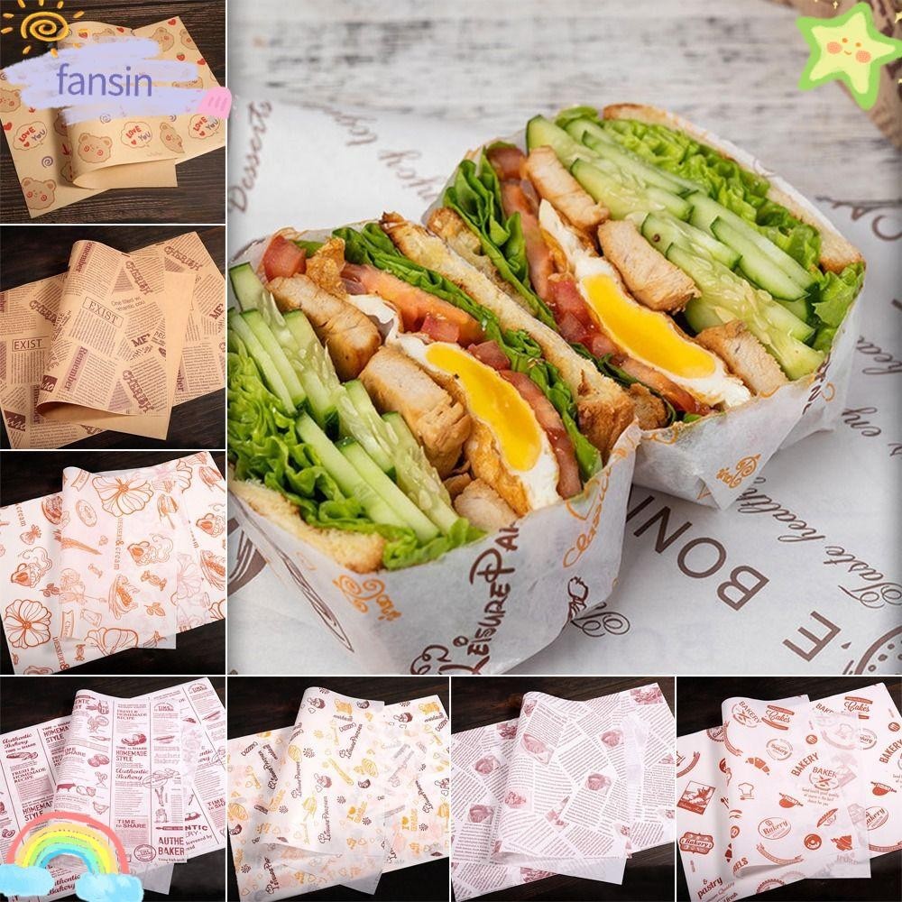 FANSIN Oil-proof Baking Paper Bread Oilpaper Baking Sandwich Paper ...