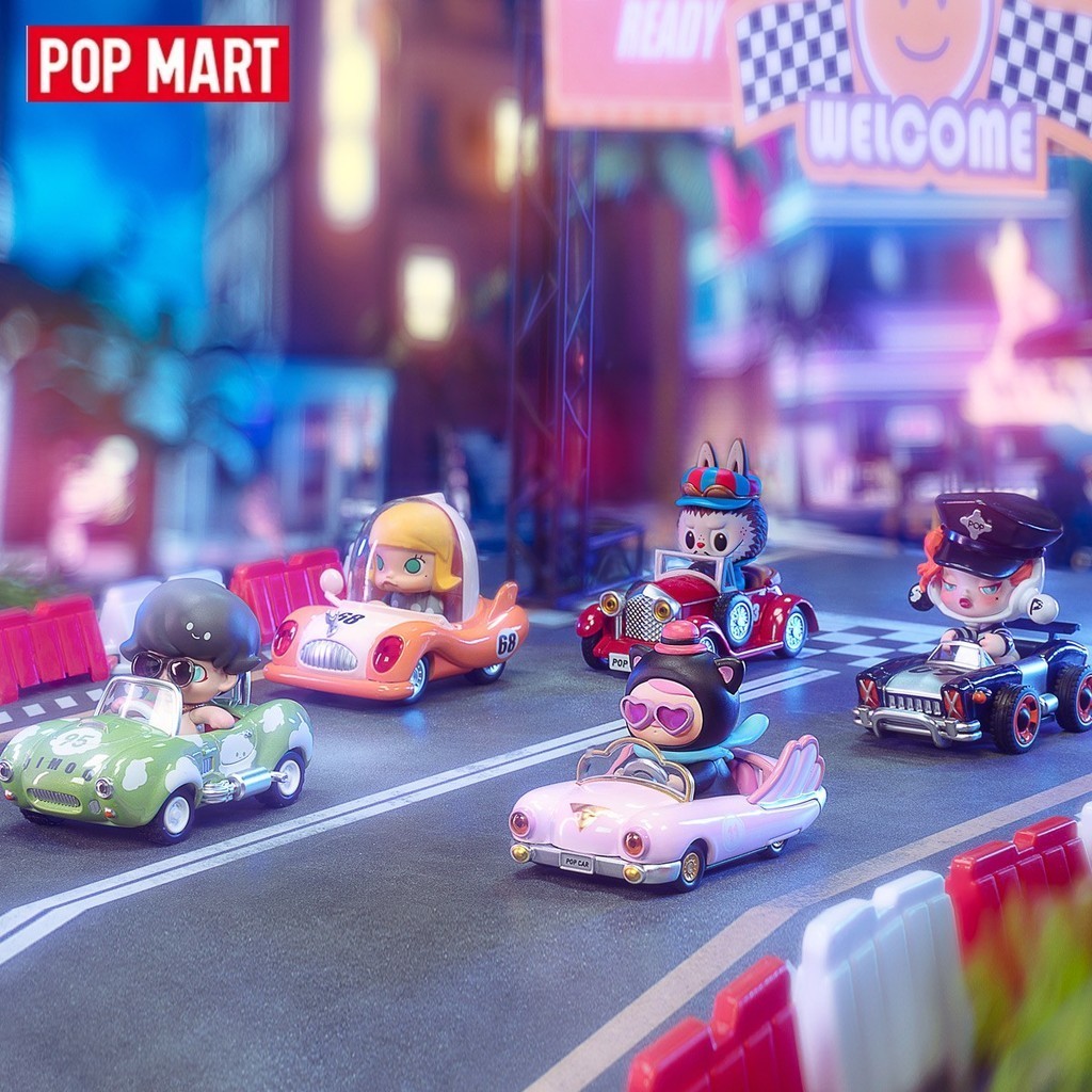 Pop Mart POP CAR Super Track Series Genuine Blind Box Figure Cute Toys ...