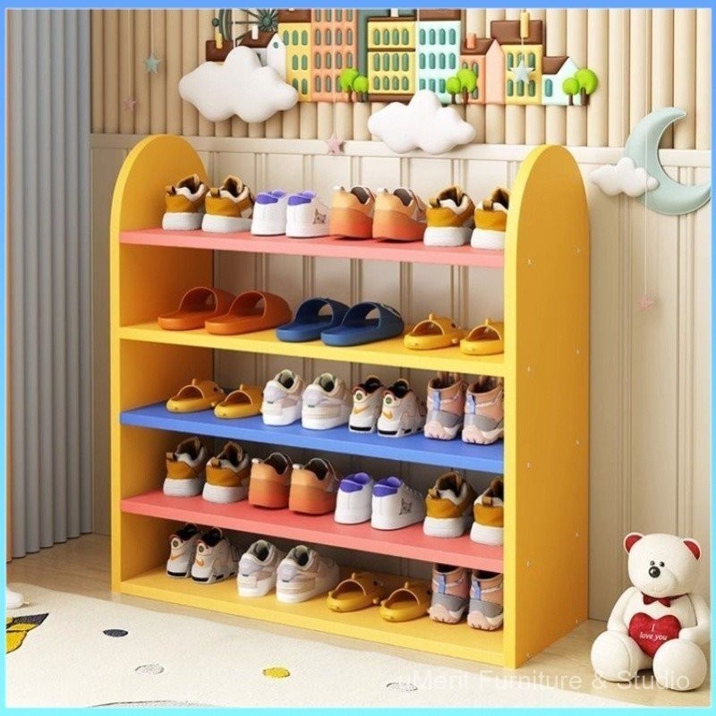 Baby Shoe Rack Children's Shoe Rack Small Simple Narrow Mini Cartoon ...