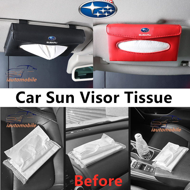 High quality Universal Car Sun Visor Tissue Box Holder PU Leather ...