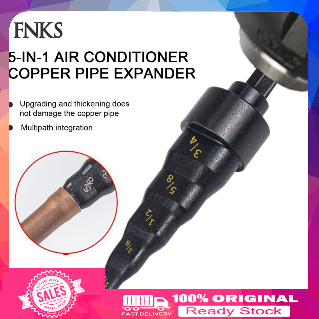 [Ready stock] Ac Tube Expander Tool Pipe Expander Drill Bit Portable 5 ...