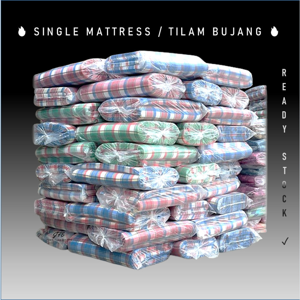 【JFW】🔥* 1.5 / 2 / 3 / 4 inch * Single Mattress Sponge Tilam Bujang ...