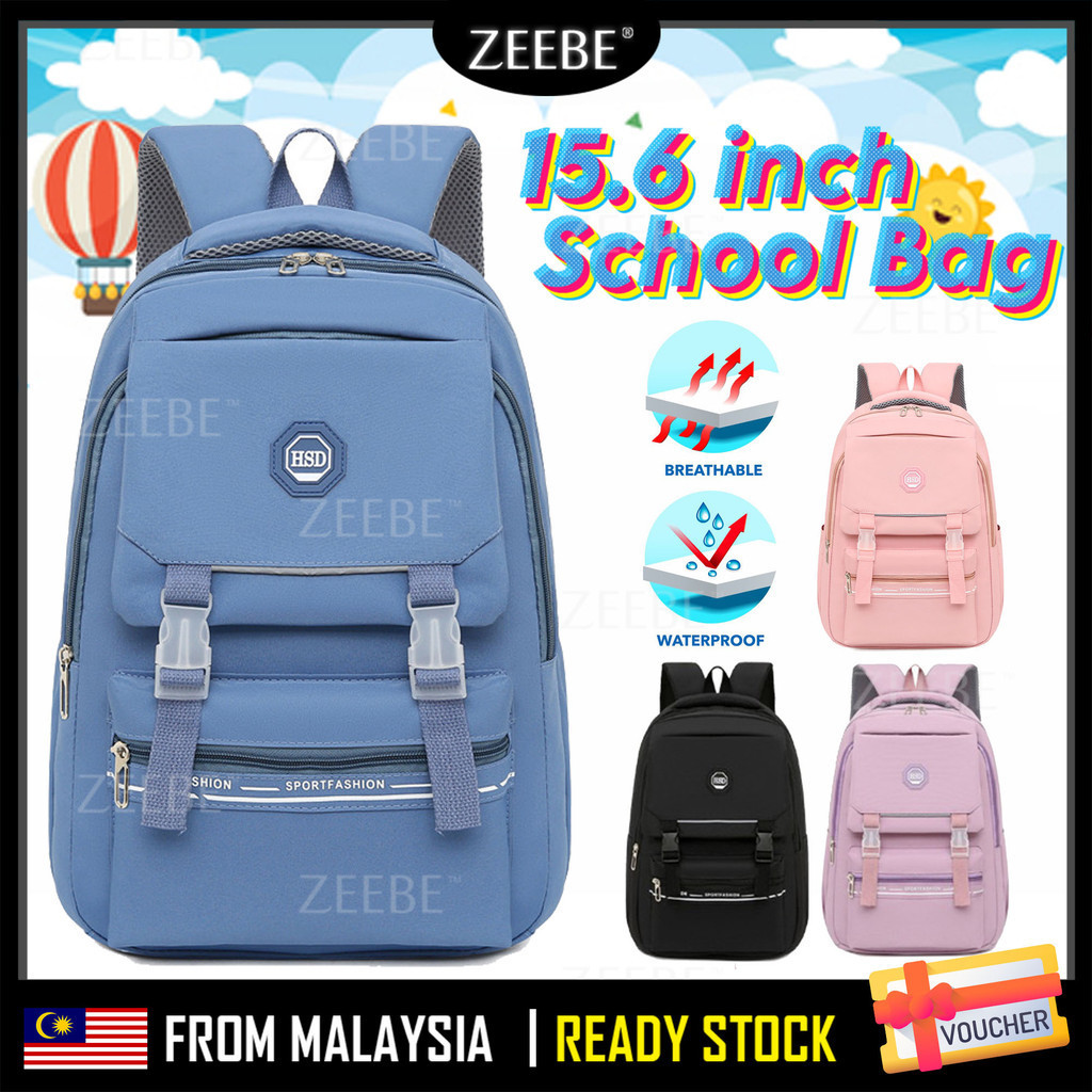 ZEEBE 47cm Backpack Korean Style Casual School Boy Girl Bag Primary ...