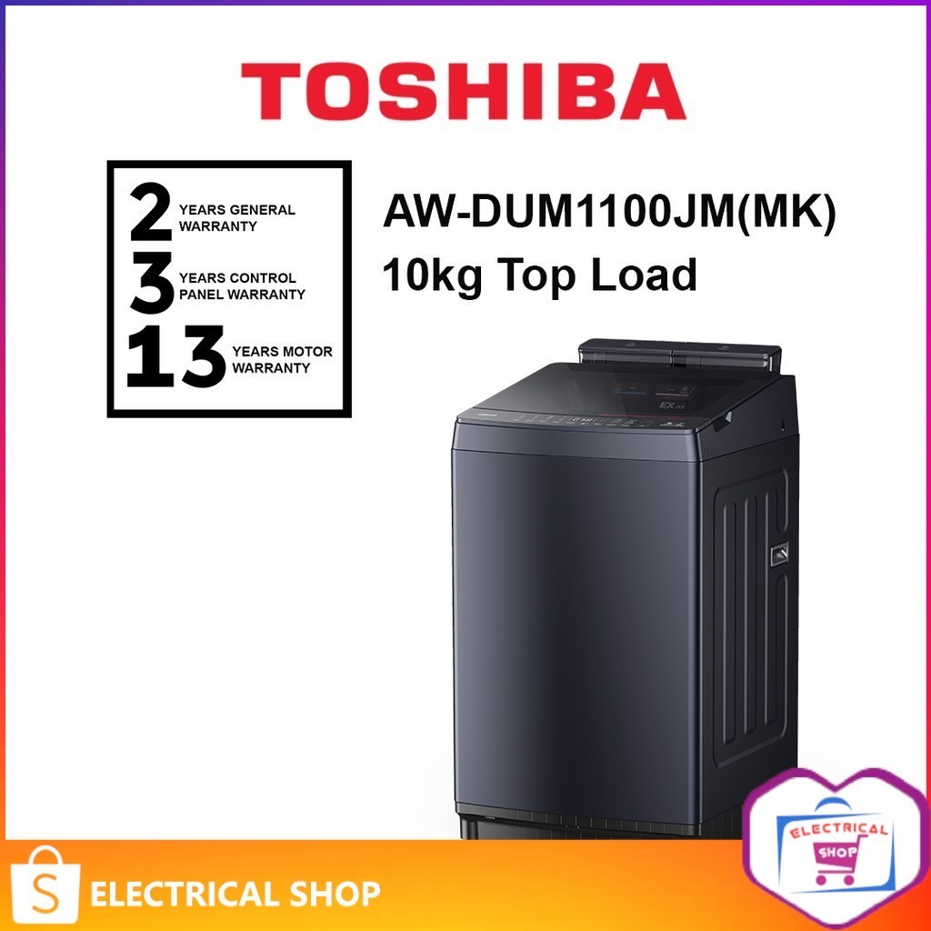 Toshiba 10KG Top Load Washer AW-DUM1100JM(MK) / 12KG Washing Machine AW ...
