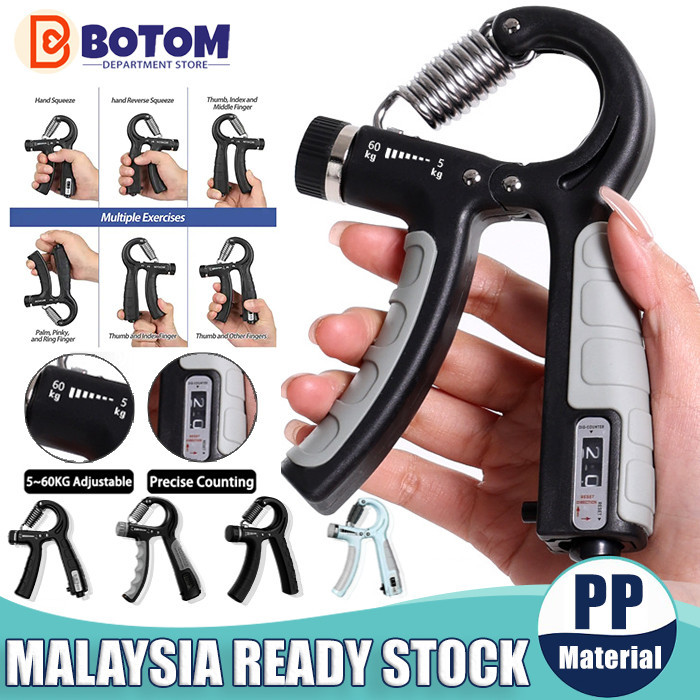 5-60KG Hand Strengtheners Counting Grip Men's Finger Pro Trainer ...