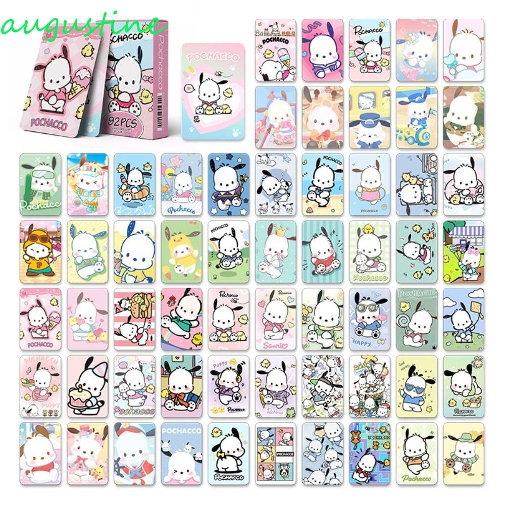 AUGUSTINE Labubu Laser Flash Cards, Kawaii Double-Sided Kuromi Lomo ...
