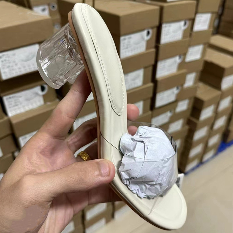 [Ready Stock] 2024 New Women's shoes, transparent plastic high heels ...