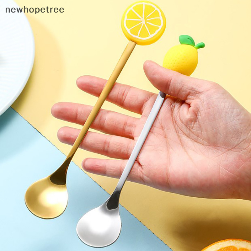 Ntmy Mini Cartoon Creative Stainless Steel Spoon Fork Cartoon Fruit ...