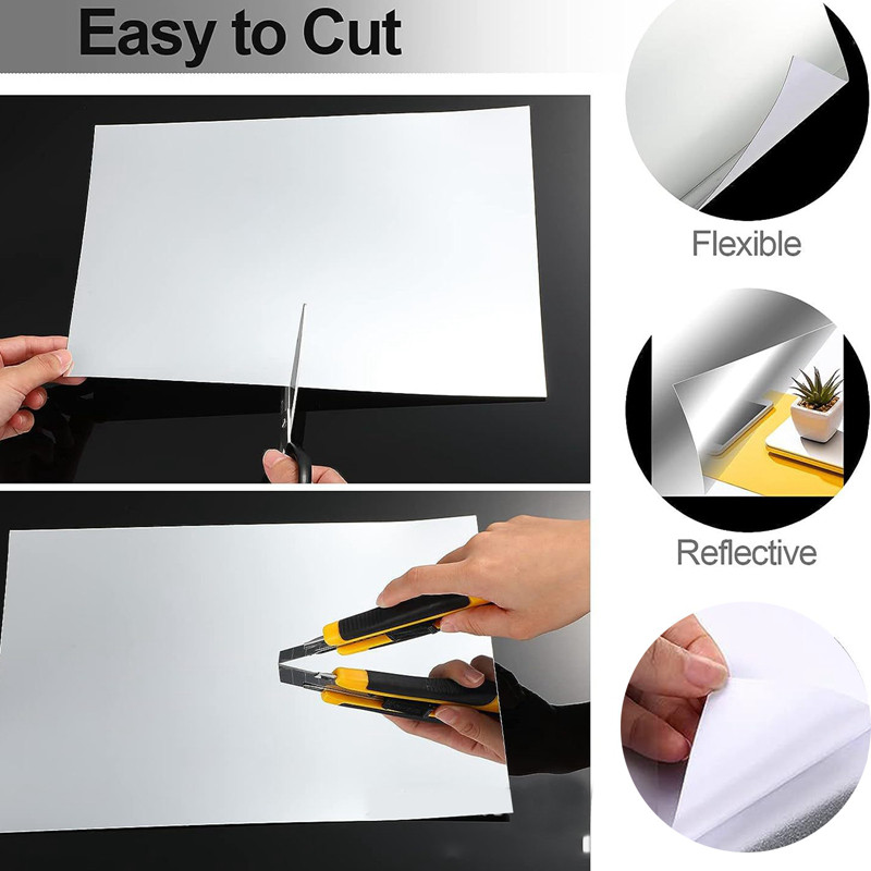 ALS 20/30cm Acrylic Flexible Mirror Sheets/Self Adhesive Cuttable ...