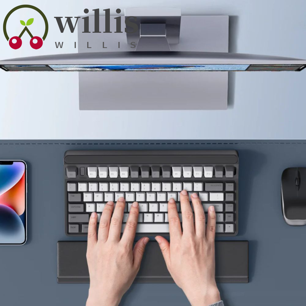 WILLIS Keyboard Wrist Rest, Anti-Slip Soft Foam Keyboard Holder ...