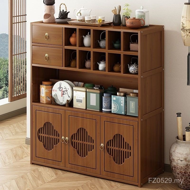 Tea Room Tea Cabinet Storage Rack Display Cabinet Ornaments New Chinese ...