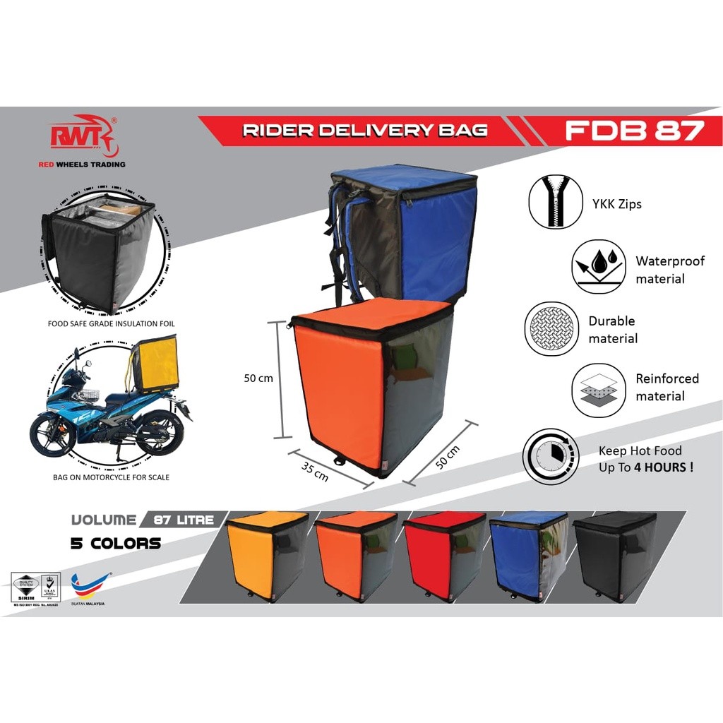 100% Waterproof Motorcycle Rider Bag Delivery Bag Kourier Bag Backpack ...