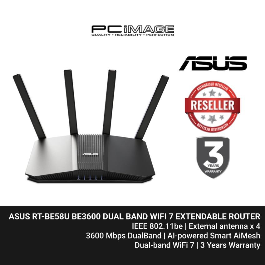 ASUS RT-BE58U BE3600 DUAL BAND WIFI 7 EXTENDABLE ROUTER | Shopee Malaysia