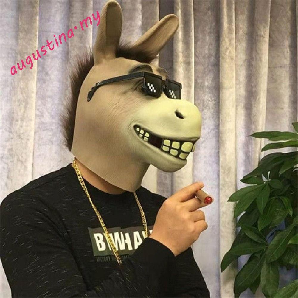 AUGUSTINA Halloween Masks Simulated Masquerade Prop Funny For Men ...