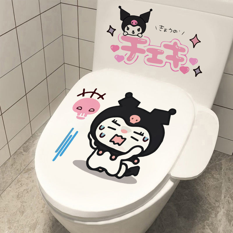 Store Recommended#现货 Cartoon Cartoon Kuromi Room Decoration Toilet ...