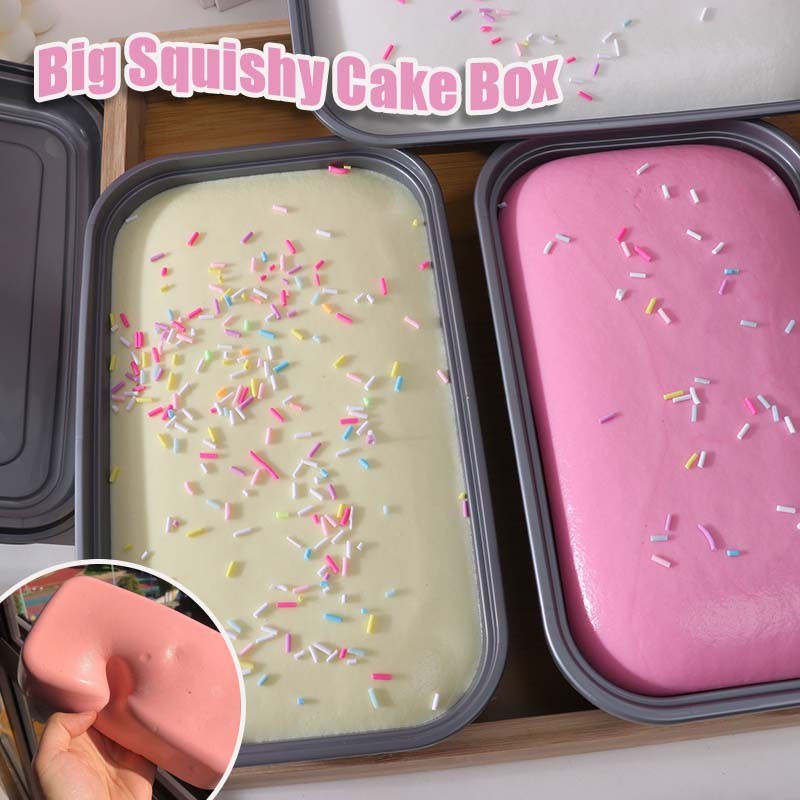 Decompression Toy Big Squishy Cake Box Sticky Hand Slow Rebond Stretch ...