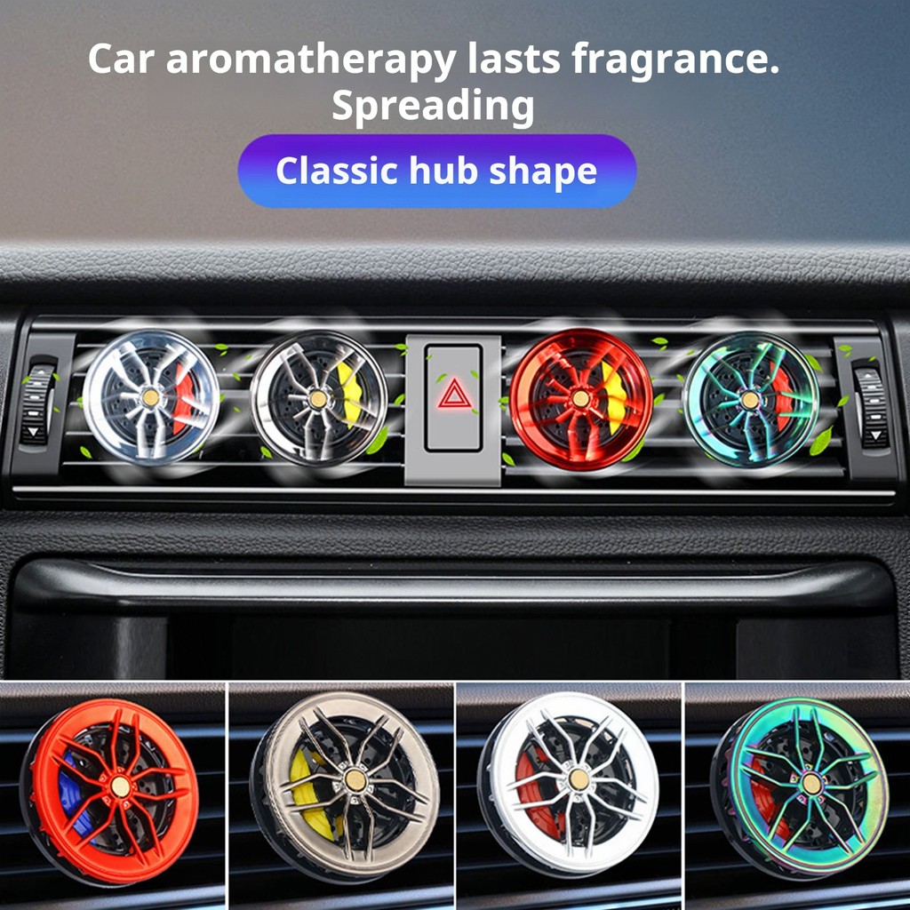 SDR- Car Air Freshener Hub-rotating Dual Mode Air Outlet Aromatherapy ...