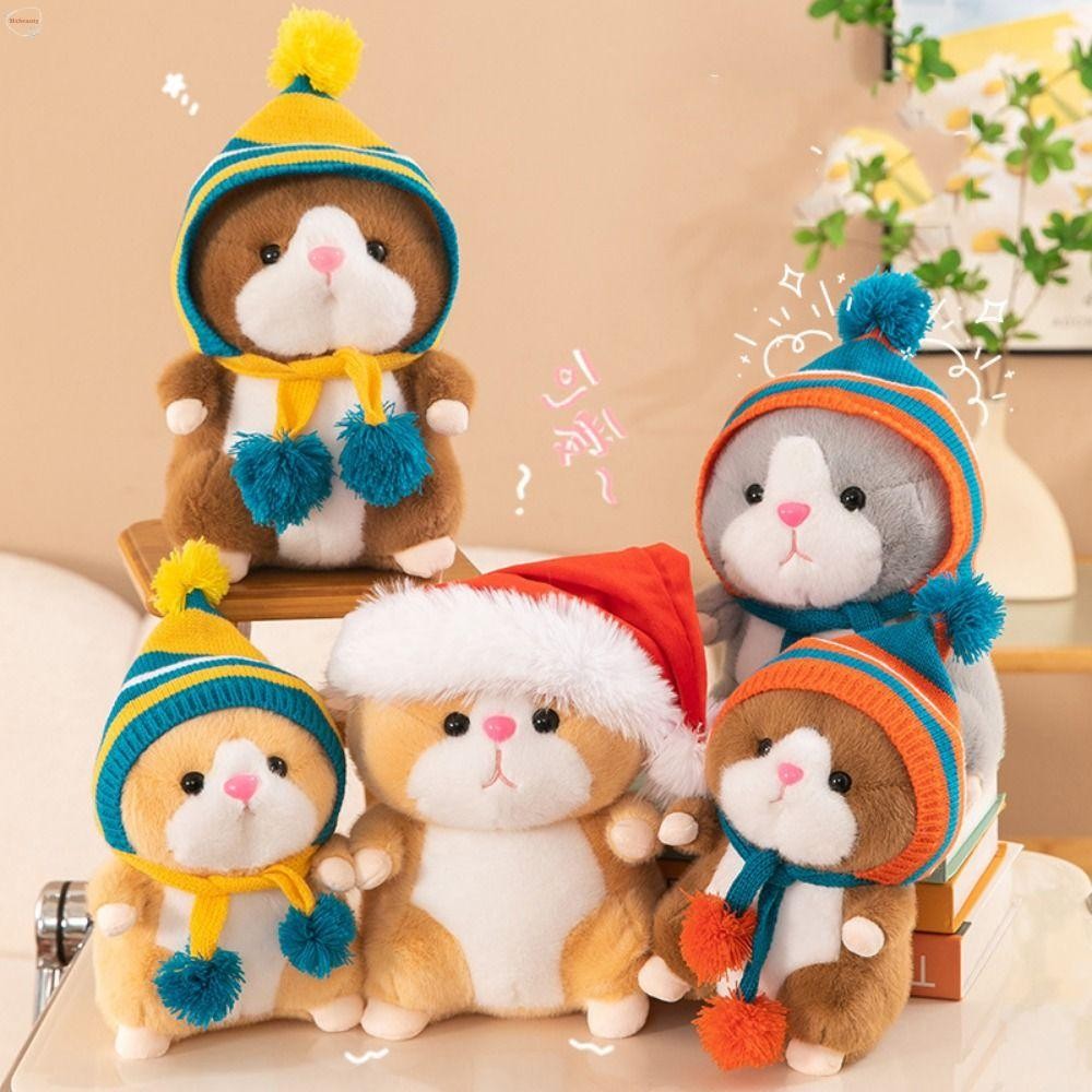 MXBEAUTY Hamster Plush Toy, Soft Fluffy Plush Hamster Doll, Baby ...