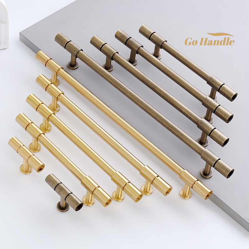 Brass Handle Cabinet Door Handle Vintage Wardrobe Handle Bronze Drawer ...