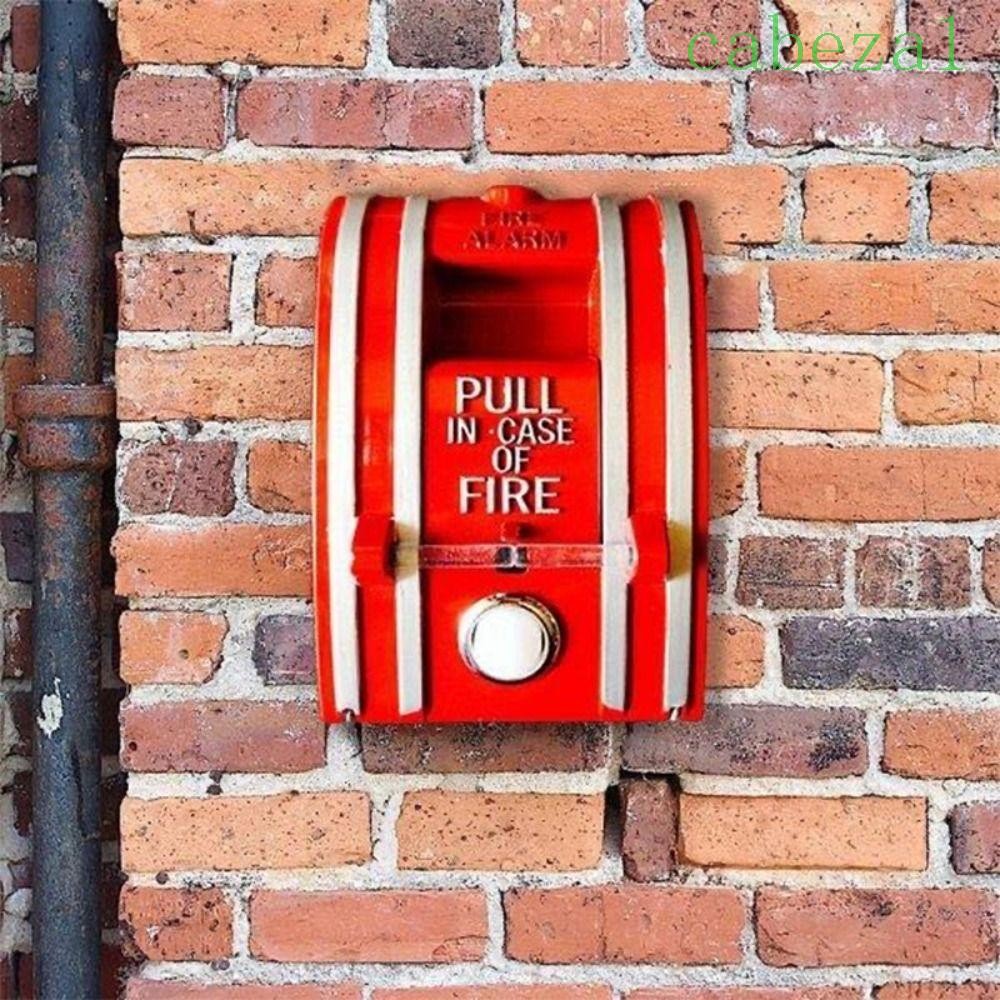 CABEZA Button Switch, Red Retro Doorbell, Wall Decoration Waterproof ...