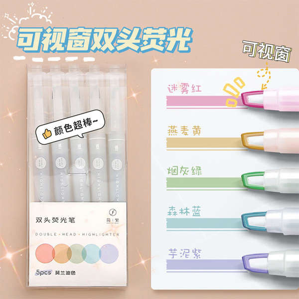 highlighter pen highlighter Window Double-Headed Highlighter for Notes ...