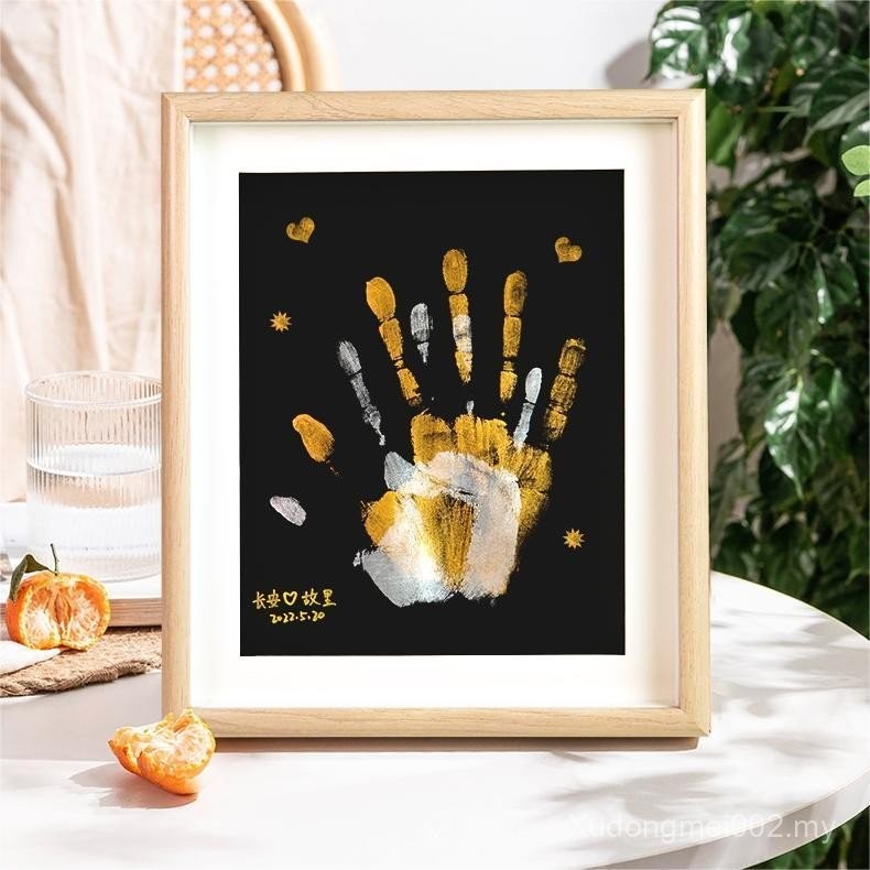 Diy Couple Handprint Commemorative Photo Frame Couple Gift Couple ...