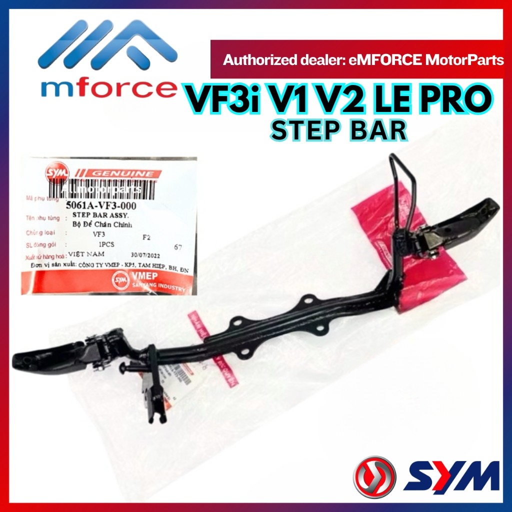 SYM VF3 VF3i V1 V2 LE PRO STEP BAR FRONT FOOT REST FOOTREST BAR 5061A ...