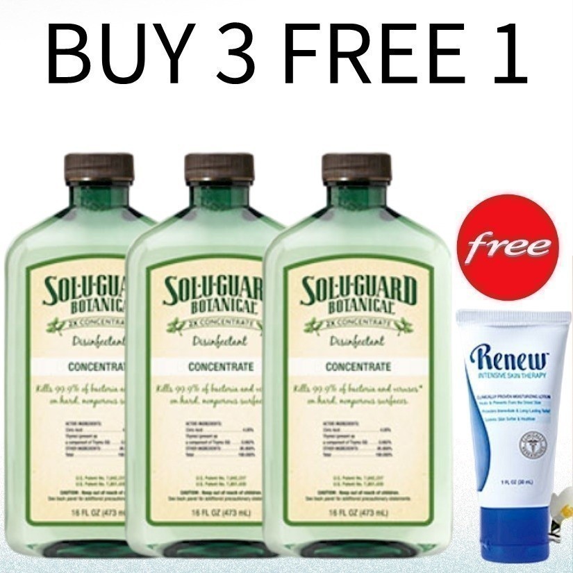 Buy 3 Free 1 Gift(30ml Lotion)-Best & Natural Sanitizer-Sol-U-Guard ...