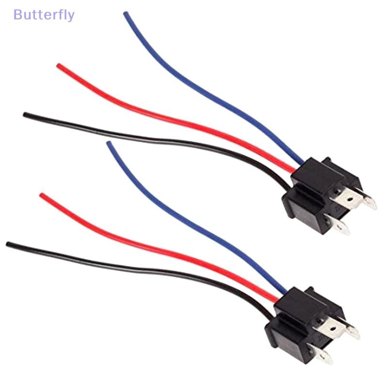 [Butterfly] 9003 H4 Bulb Socket Male Adapter Connector Car Headlight ...