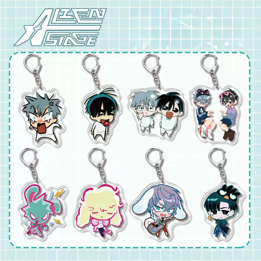 Anime peripherals Alien Stage Mizi Sua Acrylic keychain Creative ...