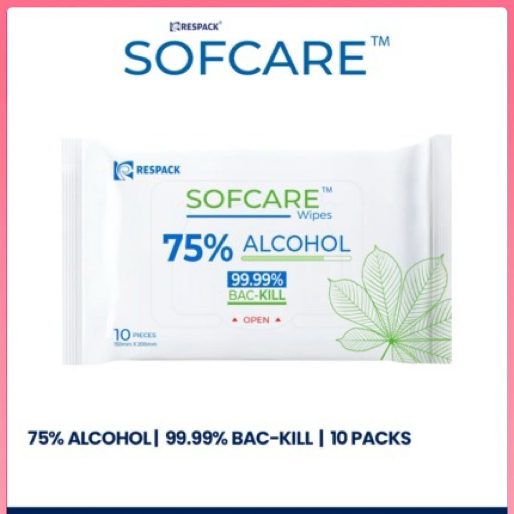 RESPACK SOFCARE Alcohol Wipes 10's/PACK | Shopee Malaysia