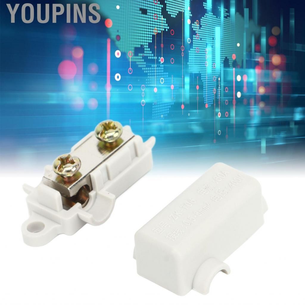 Youpins TType Inline Junction Connector Box 5 Pcs 400V Quick Terminal ...