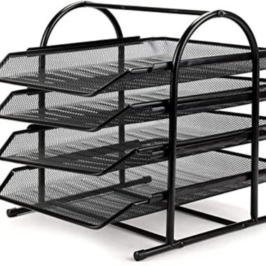 Strong Stackers 4 Tier File Document Letter Paper Tray/4-Tier Metal ...