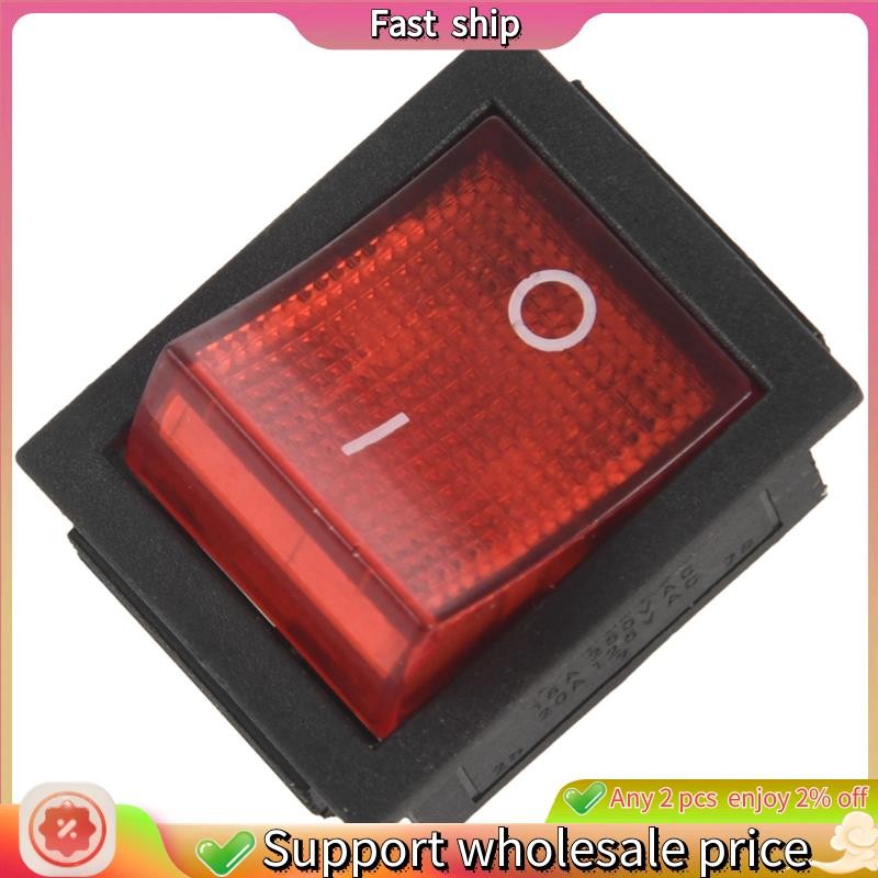 In -Red Light 4 Pin DPST ON/OFF Snap in Rocker Switch 15A/250V 20A/125V AC 28x22mm | Shopee Malaysia