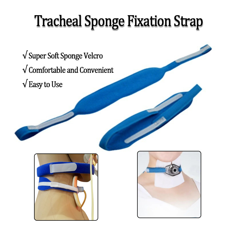 Sponge Velcro Tracheal Sponge Fixation Strap, Ultra Soft Tracheal Tape ...