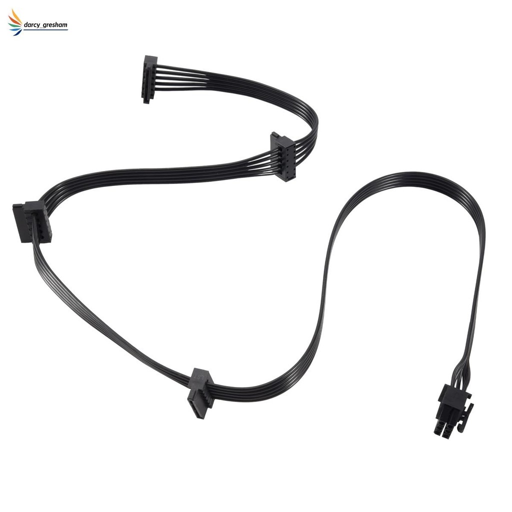 PCIe 6Pin Male to 4 SATA Power Supply Cable for Focus+/ MK3/ FX/ P ...