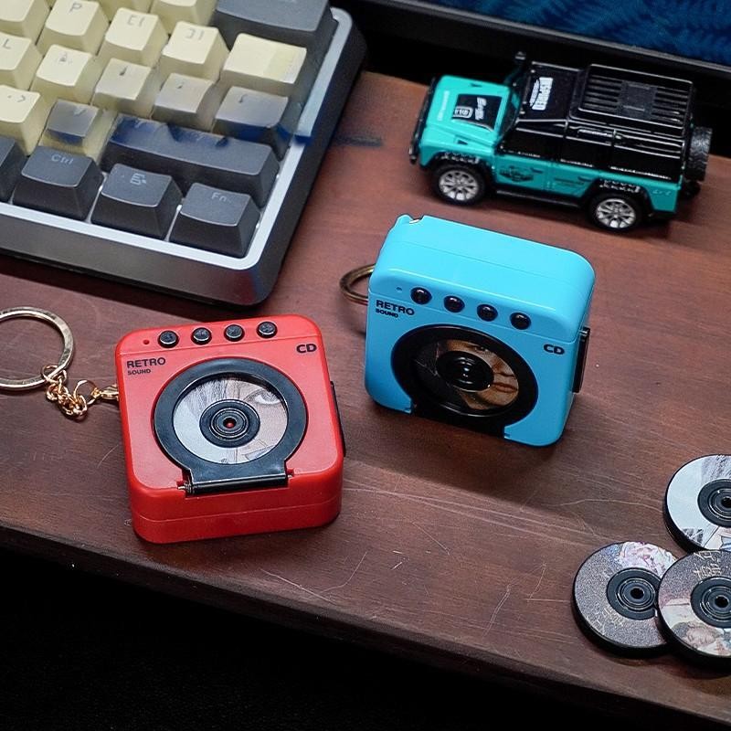 New Recording Function CD Player Retro Tape Recorder Pendant Mini Music ...