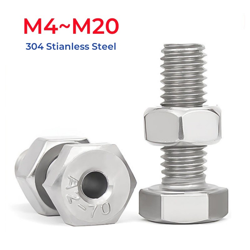 M4 M5 M6 M8 M10 M12 M14 M16 M20 304 Stianless Steel Mask Machine Threading Through Hole External ...