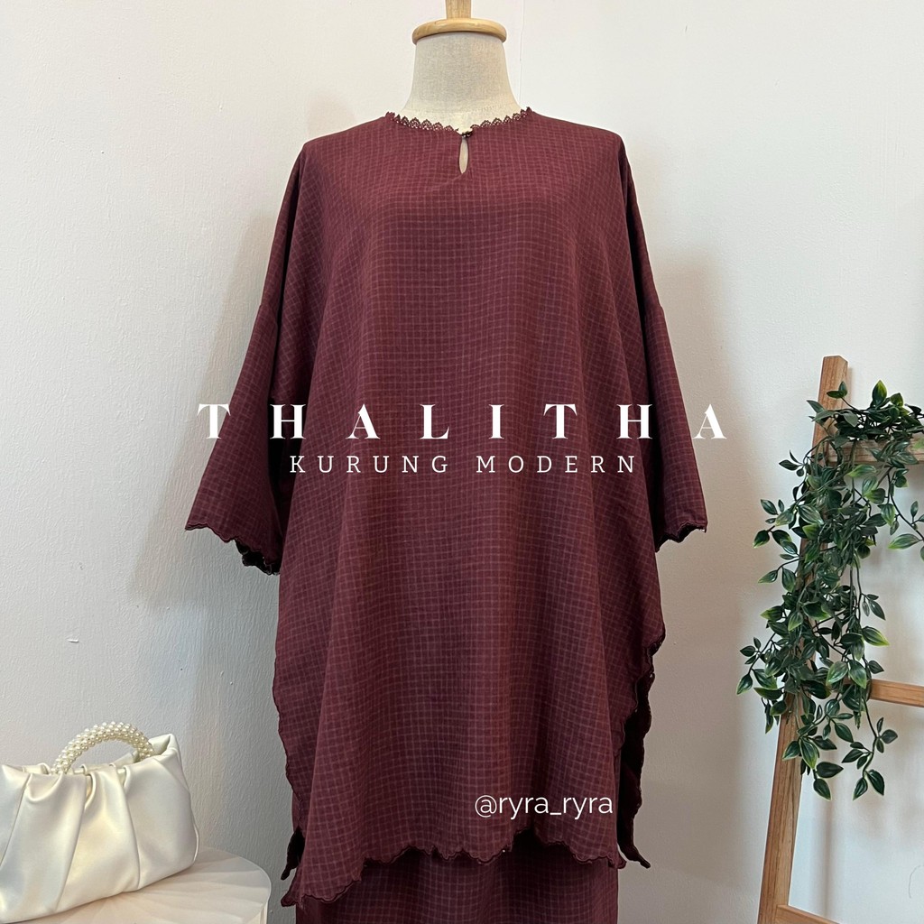 KURUNG MODEN THALITHA - COTTON VELVET | Shopee Malaysia