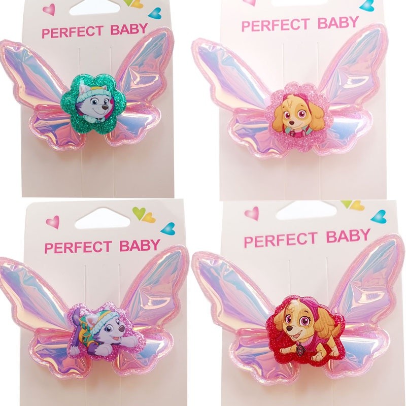 JI8 PAW Patrol hairpin rainbow angel discoloration shiny wings girl ...