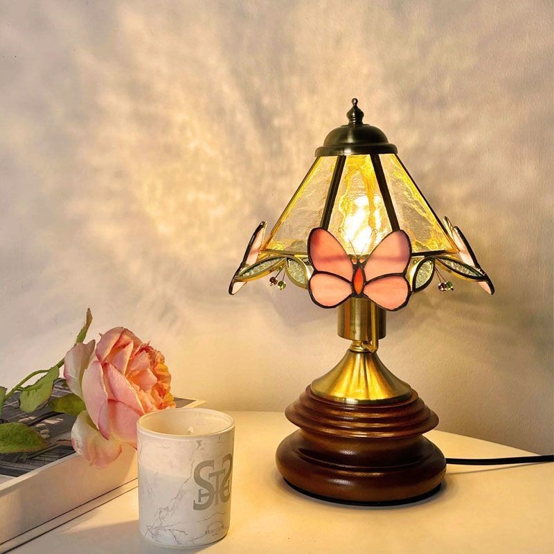 Creative INS Girl Bedroom Table Lamp Bedside Table Creative High-End ...
