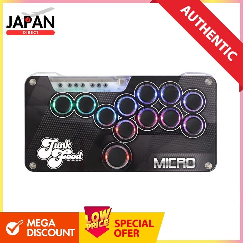 JunkFood Custom Arcades SnackBox MICRO Arcade Controller Leverless PS5 ...