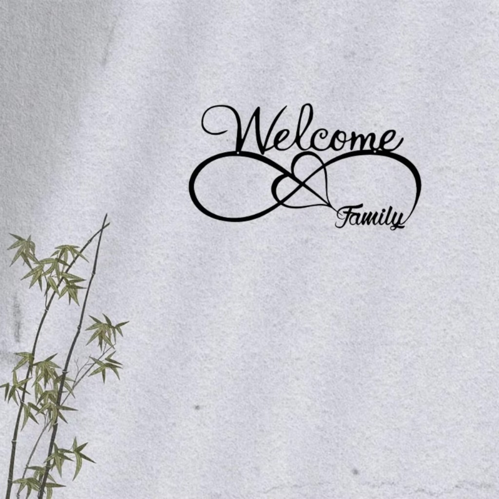 Rustic Metal Welcome Sign – Perfect Wall Decoration for Your Farmhouse ...
