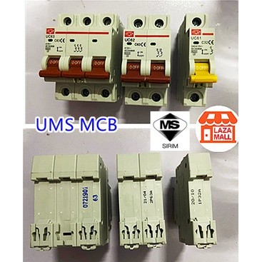 [SIRIM] MCB Single Phase UMS ISOLATOR 10A/20A/32A/63A 2POLE Miniature ...