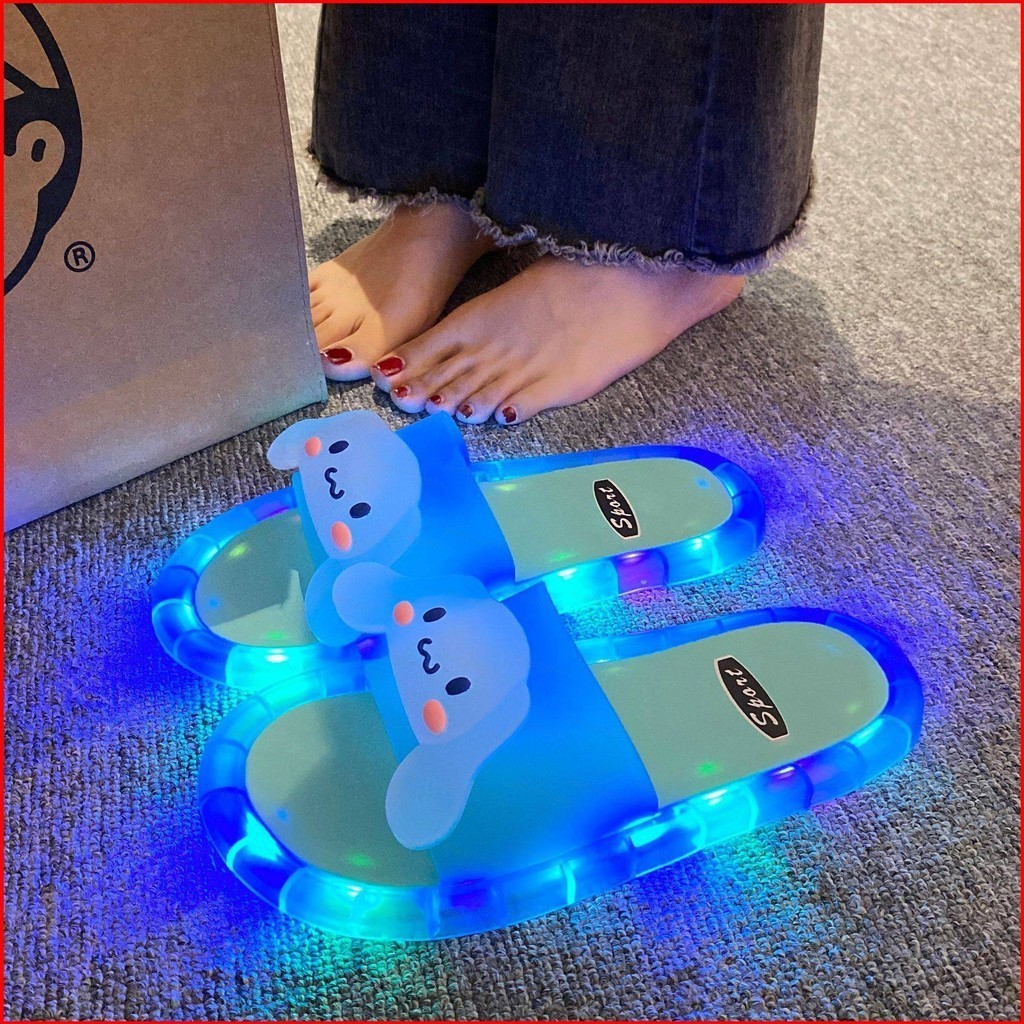 Ere1 Sanrio My Melody Kuromi Cinnamon Cartoon Luminous Slippers for ...