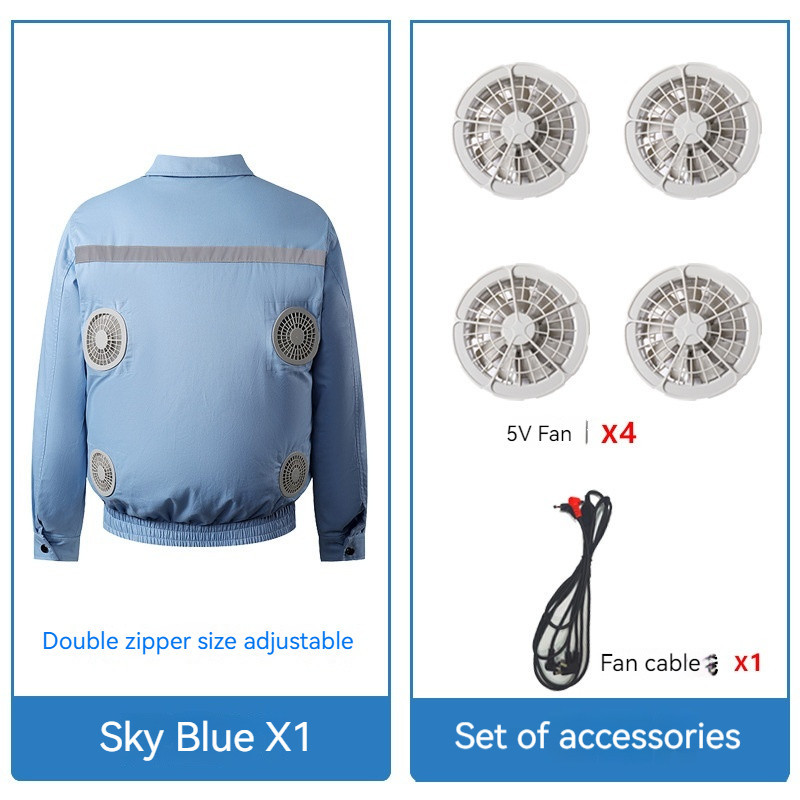 Four Fan Air Conditioning Clothing Summer Cooling Cooling Cooling Fan ...