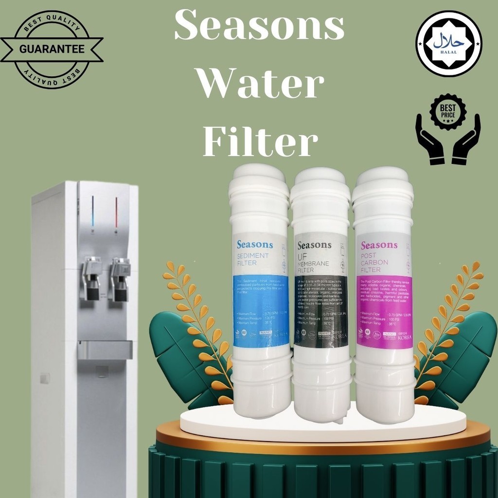 Halal Korean 10 Inch Ultra Filtration 3 Stage water filter set ...