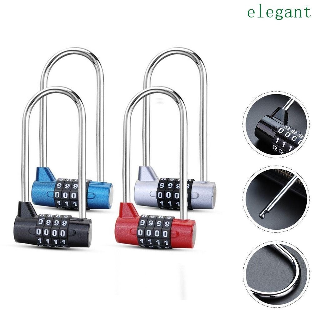 ELEGANT Lengthened Shackle Lock, 4 Digit Security Gym Door Lock ... ELEGANT Lengthened Shackle Lock, 4 Digit Security Gym Door Lock ...